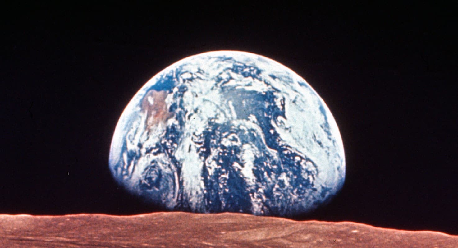 Moon From Earth From Moon Earth